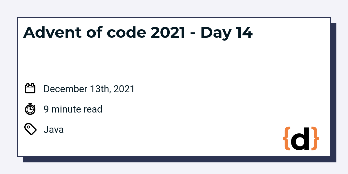 Advent of code 2021 - Day 14 | Dimitri's tutorials